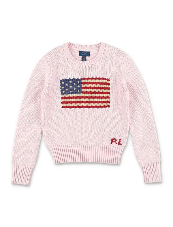 Polo Ralph Lauren Intarsia-knit Flag Cotton Jumper