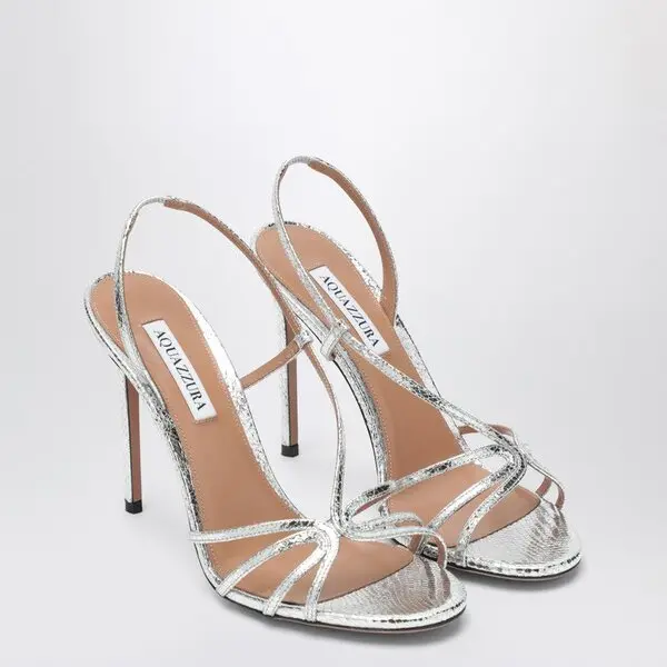 AQUAZZURA Talk To Me 105 Sandals - Metal