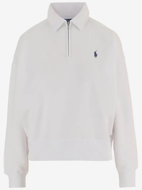 Polo Ralph Lauren Cotton Blend Pullover With Logo