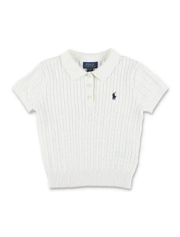 Polo Ralph Lauren Mini-cable Knit Polo Sweater