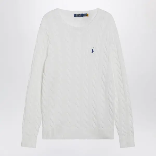 Polo Ralph Lauren Cable-knit Cotton Sweater - White