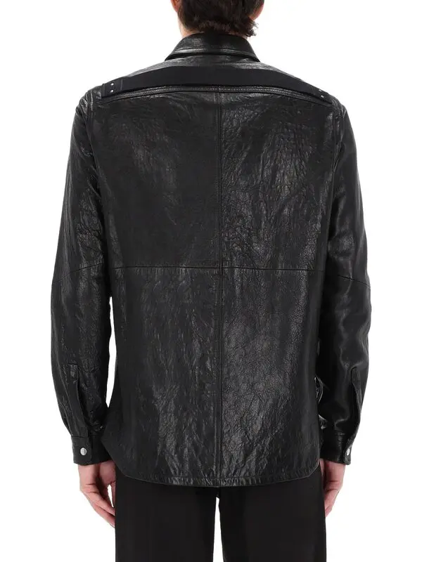 Rick Owens Leather Shirt Jacket