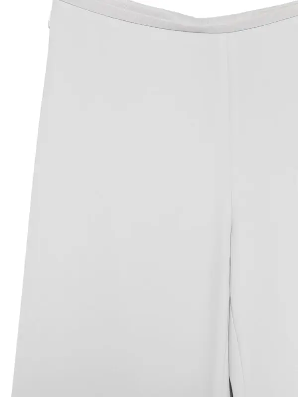 Emporio Armani Cady Straight-leg Trousers - Light Grey