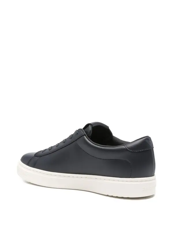 Emporio Armani Leather Sneakers - Blue