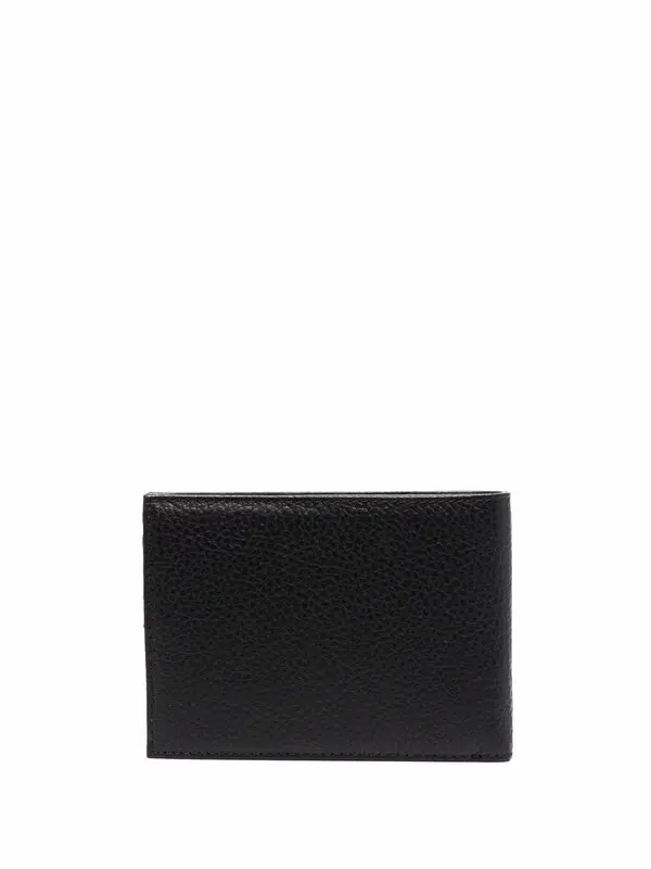 Emporio Armani Leather Bifold Wallet - Black
