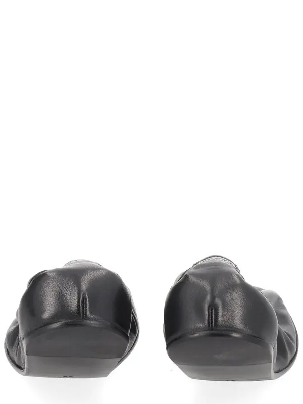 MAISON MARGIELA Leather Ballerinas - Black