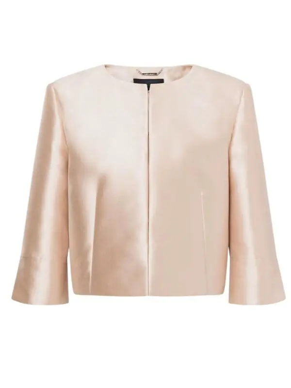 Alberta Ferretti Mikado Jacket - Beige