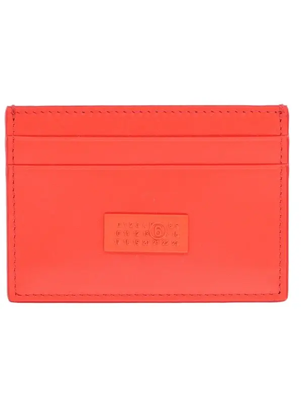 MAISON MARGIELA Card Holder With Logo - Orange
