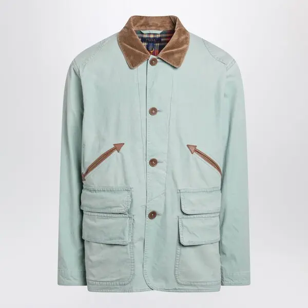 Polo Ralph Lauren Aqua Cotton Canvas Jacket - Green