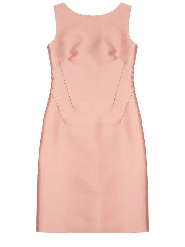 Alberta Ferretti Satin Midi Dress - Pink