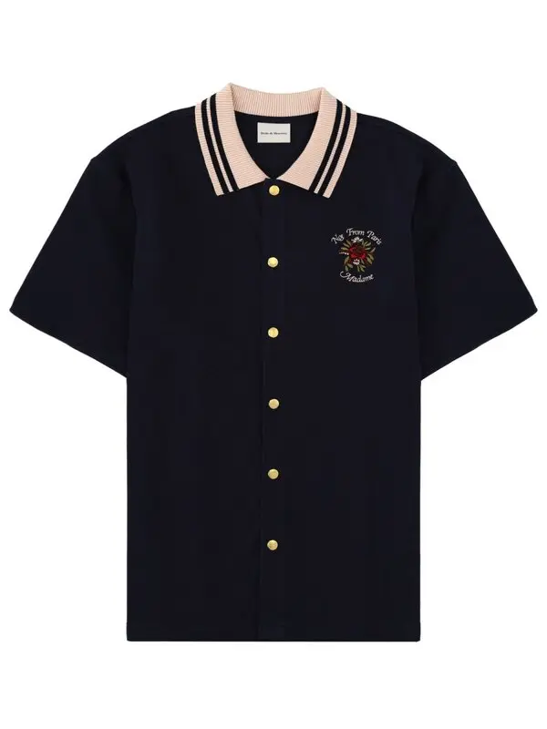 Drole De Monsieur Slogan Rose' Shirt - Blue