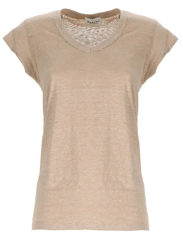 MARANT ETOILE T-shirt Zankou - Beige