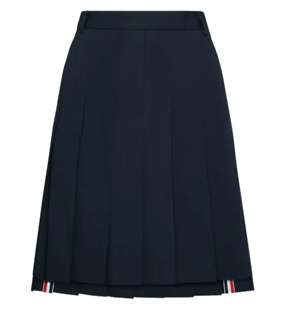 Thom Browne Bermuda Pleated Skirt - Navy