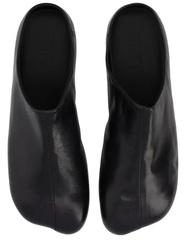 MAISON MARGIELA Anatomical Leather Sabot - Black