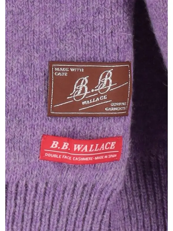 B.B. WALACE Crew Neck Cardigan - Lilac