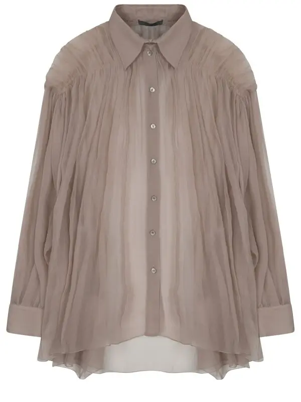 Alberta Ferretti Plissé Shirt