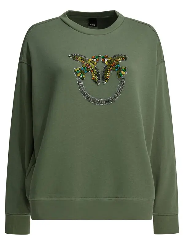 Pinko Cotton Sweatshirt - Green