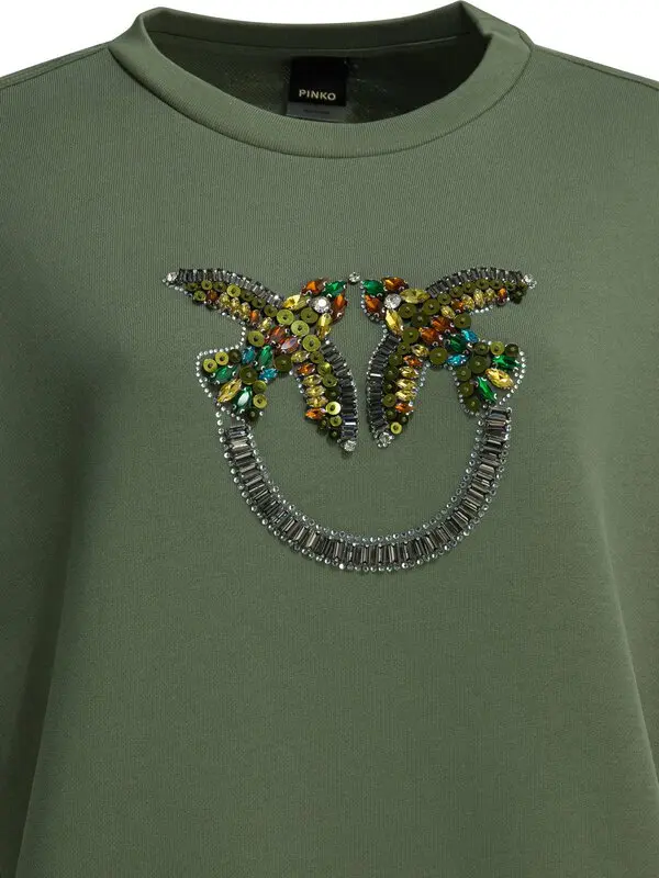 Pinko Cotton Sweatshirt - Green