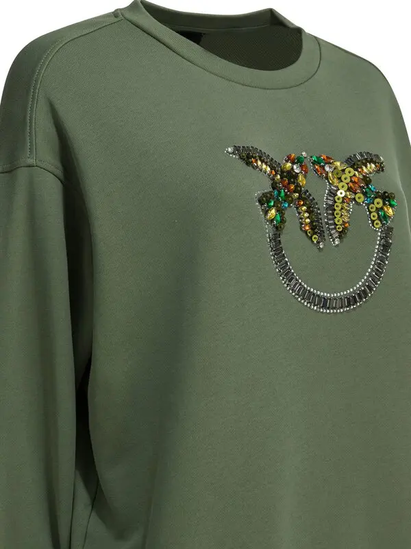 Pinko Cotton Sweatshirt - Green
