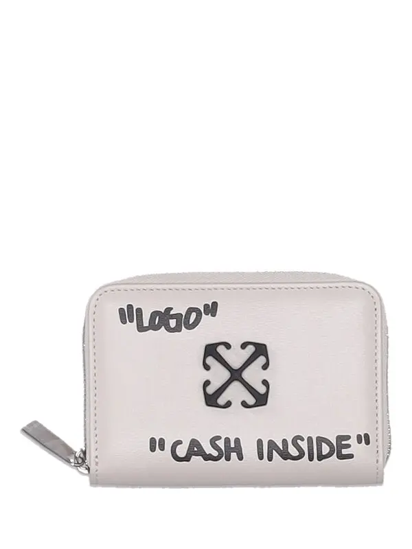 Off White Jitney Coin Purse Quote - Dust No Color