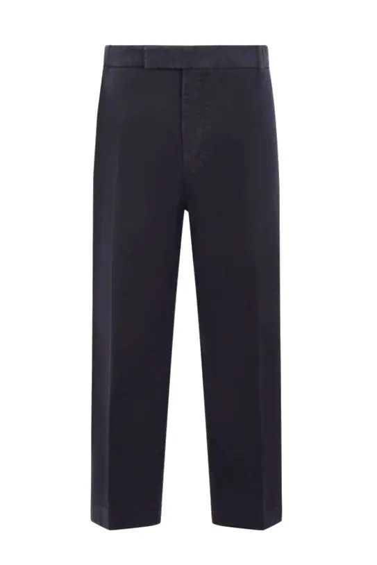 Thom Browne Utility Chino Trouser Garment Dye In Cotton Twill - Navy