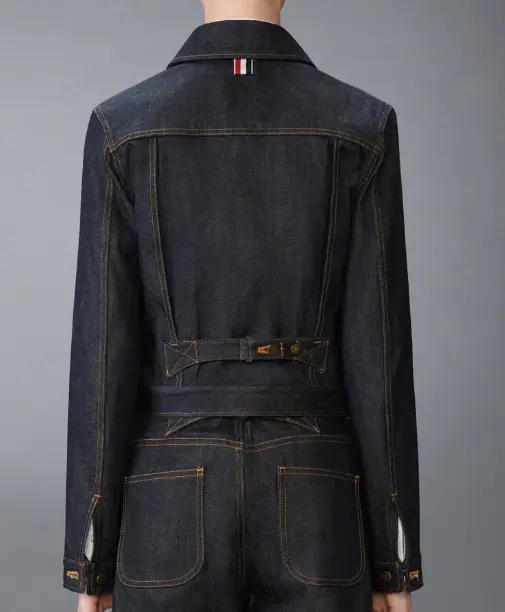 Thom Browne Shrunken Fit Selvedge Denim Jacket