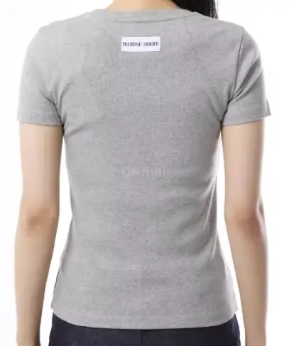 MARINE SERRE Moon Logo Ribbed T-shirt