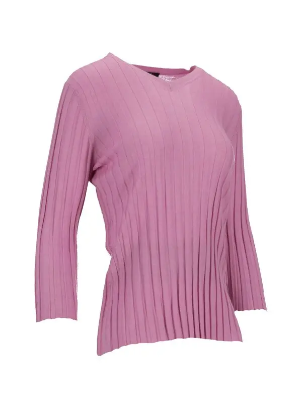 LA ROSE Cashmere And Silk Knit Top - Rosa