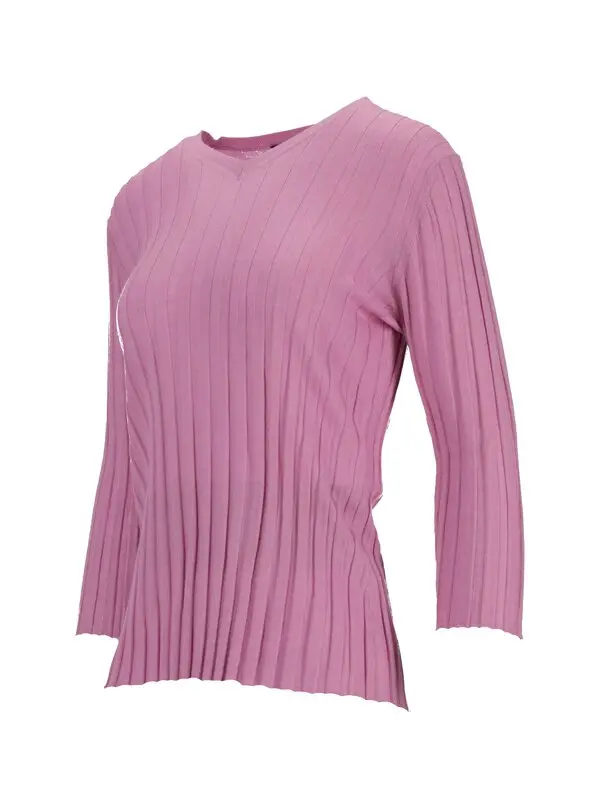 LA ROSE Cashmere And Silk Knit Top - Rosa