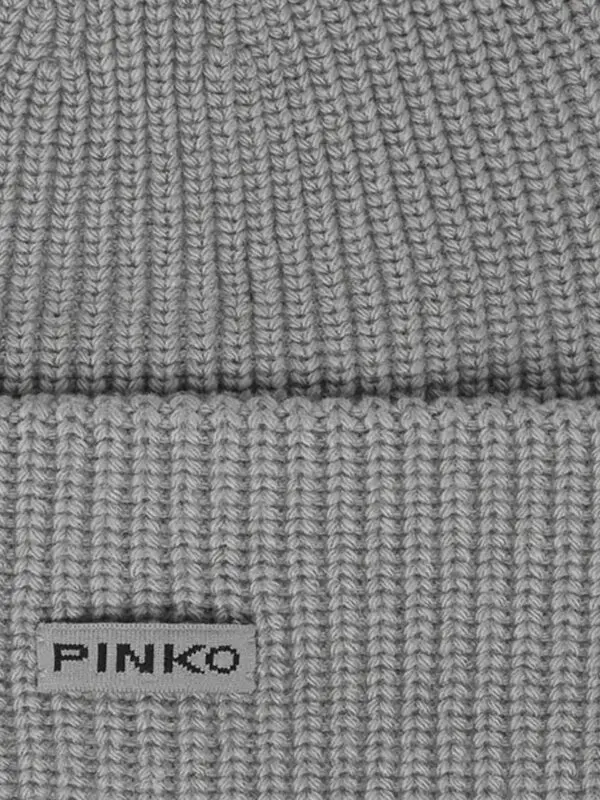 Pinko Bosnia Beanie Half English Rib - Grigio-monumento Gr.