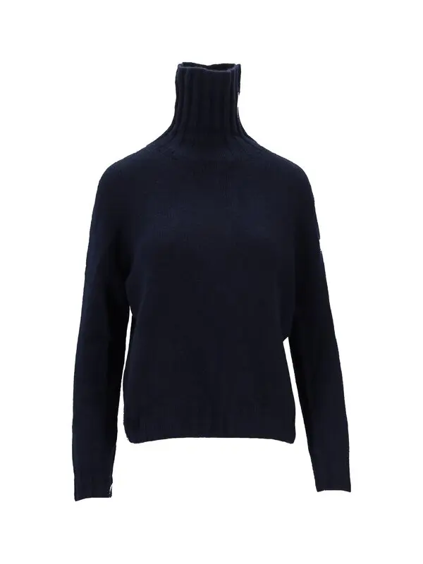 LA ROSE High Neck Top - Navy