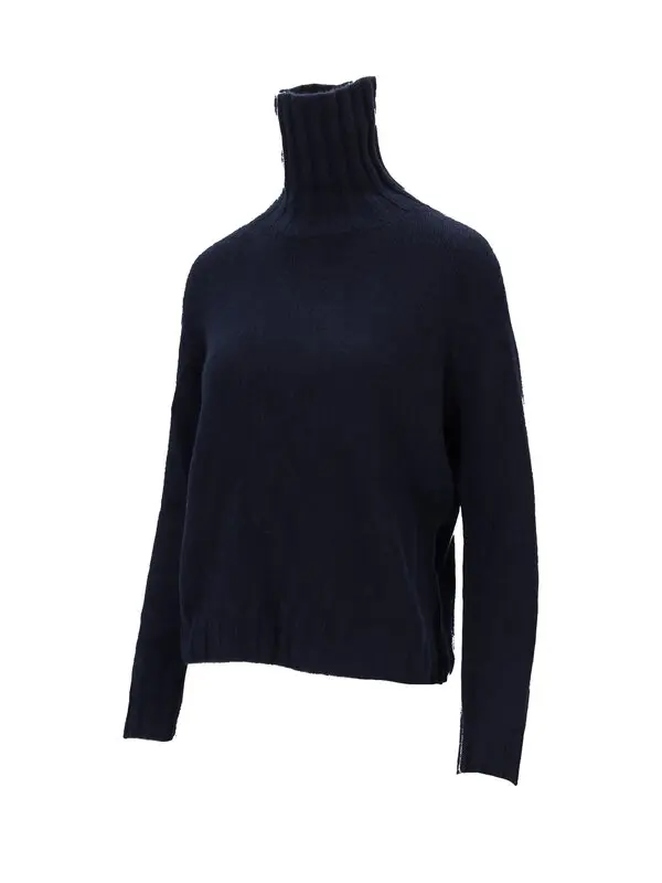 LA ROSE High Neck Top - Navy