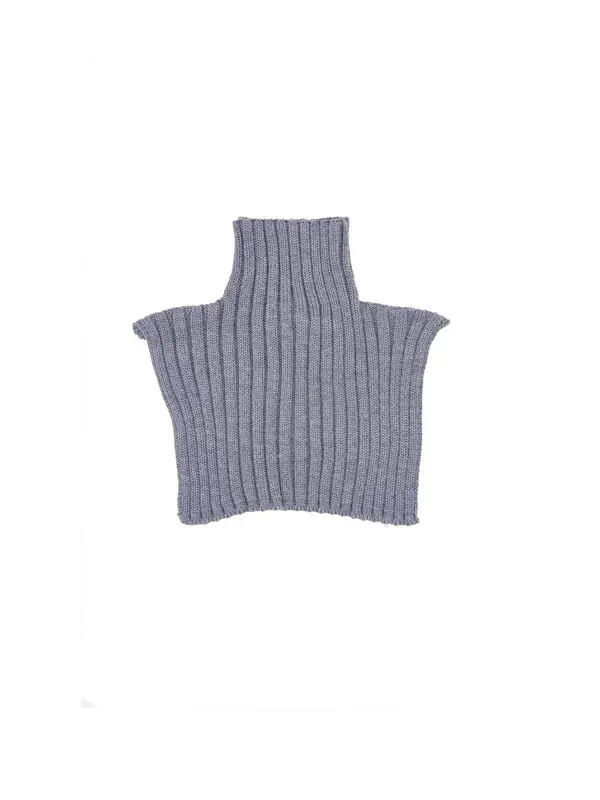 NICCOLO PASQUALETTI Ribbed Wool Capote Shrug