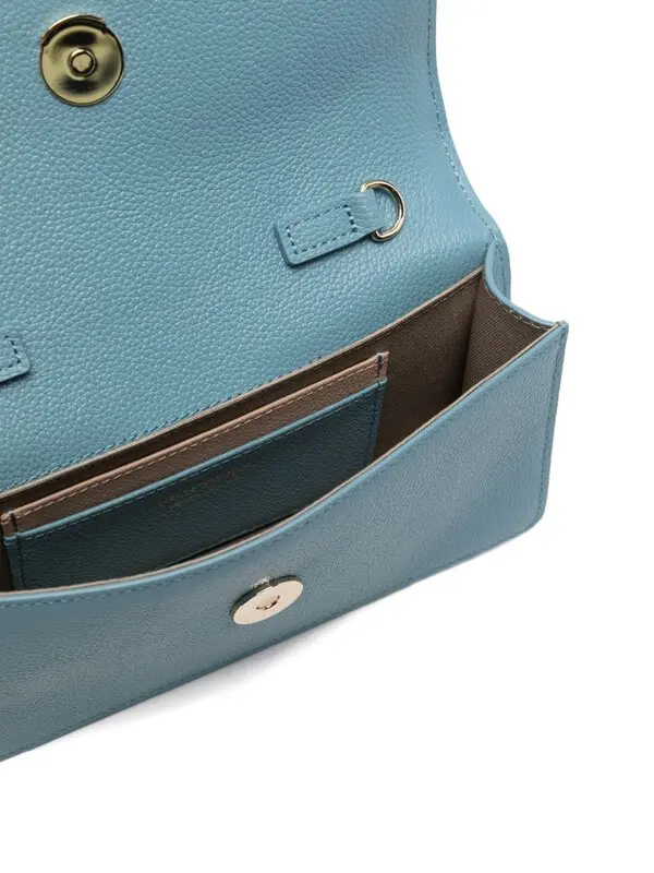 Emporio Armani Leather Wallet On Chain - Clear Blue