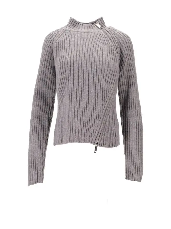 NICCOLO PASQUALETTI Corazza Knit Cotton Mix Yarn - Gray