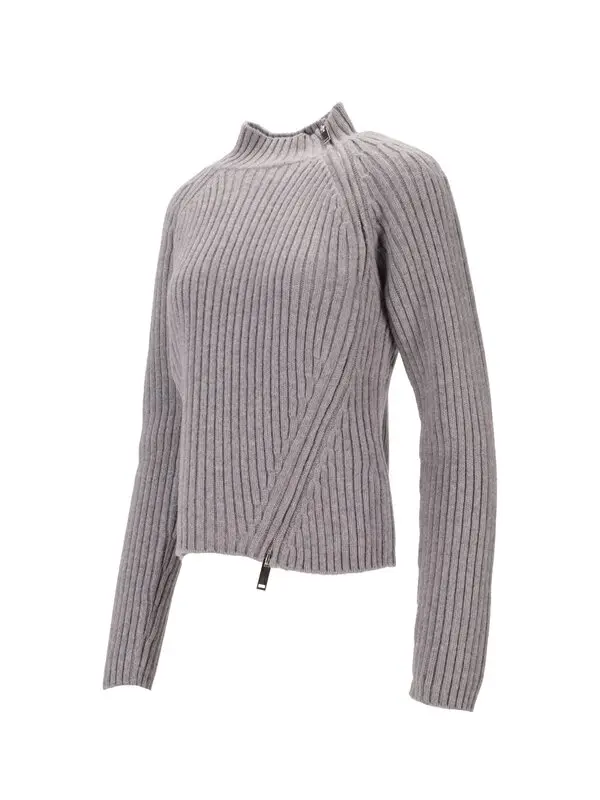 NICCOLO PASQUALETTI Corazza Knit Cotton Mix Yarn - Gray