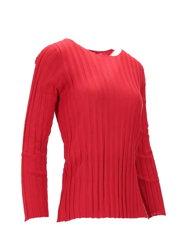 LA ROSE Crewneck Cashmere-silk Top
