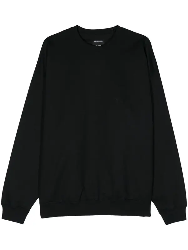 Y3 Logo Cotton Sweatshirt