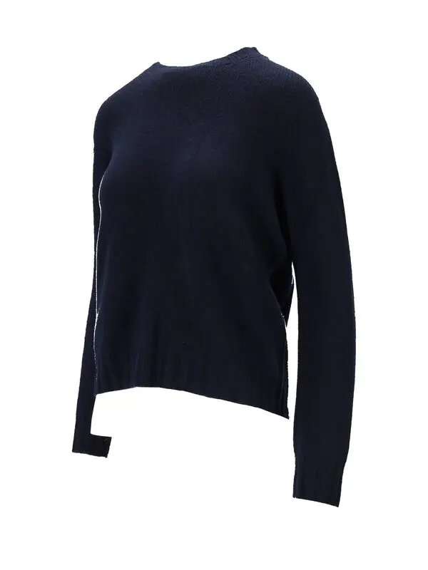 LA ROSE Round Neck Top - Navy