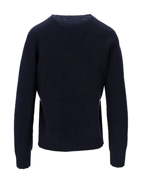 LA ROSE Round Neck Top - Navy