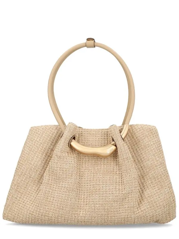Cult Gaia Raffia Top Handle Bag