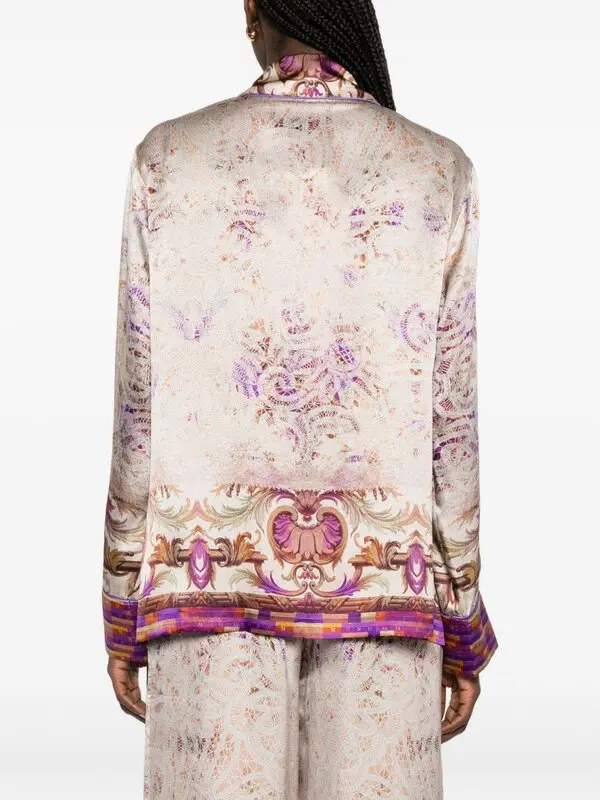 PIERRE-LOUIS MASCIA Printed Silk Jacket - Pink