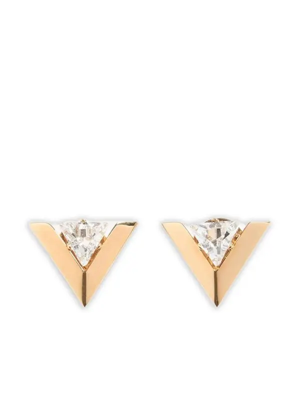 Valentino Garavani V Stud Earrings - Golden