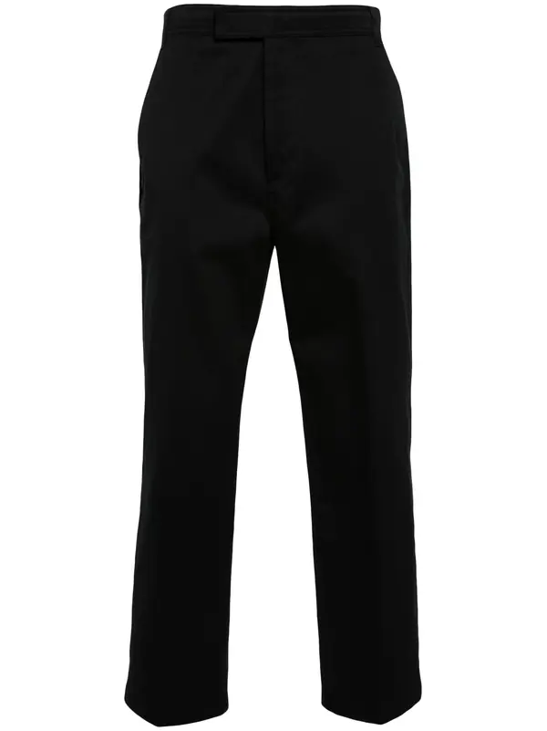 Thom Browne Mid Rise Tapered Chinos