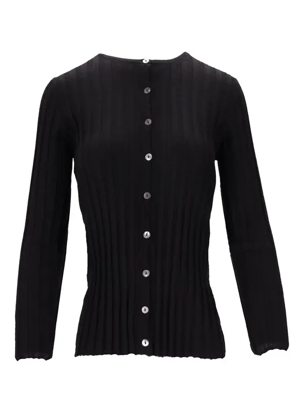 LA ROSE Cashmere And Silk Cardigan Set - Nero