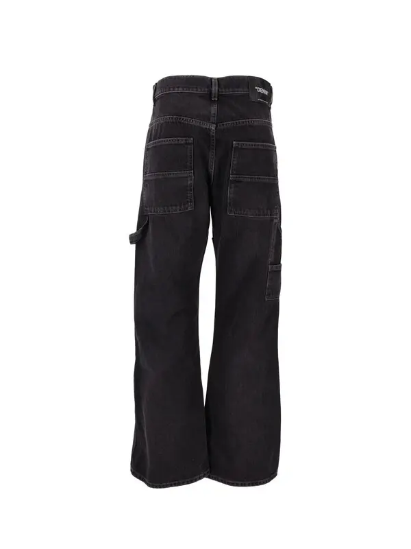 Off White Gothic Flare Carpenter Trousers