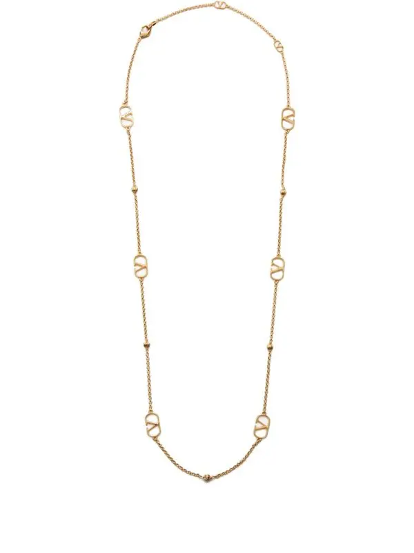 Valentino Garavani V Logo Signature Necklace - Golden