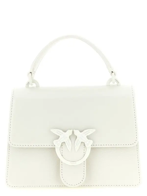 Pinko Mini Love One Light Handbag - White
