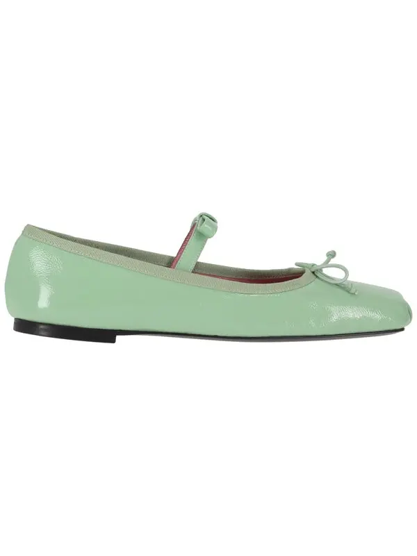 Vivetta Ballerina With Tie Fastening - Verde Acqua