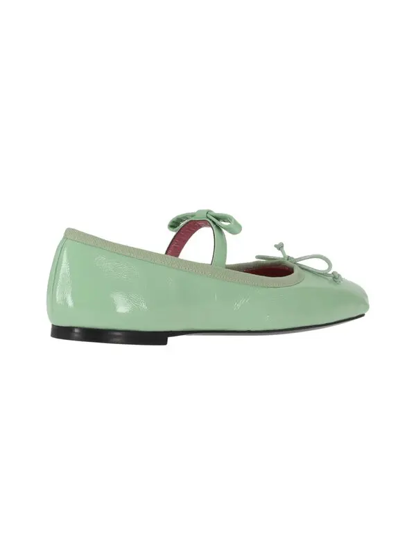 Vivetta Ballerina With Tie Fastening - Verde Acqua